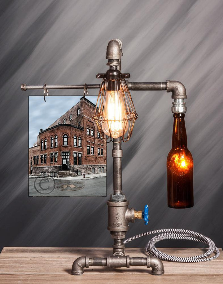 Buffalo NY Pipe Table Lamps - Industrial Steampunk | Unique Lighting ...